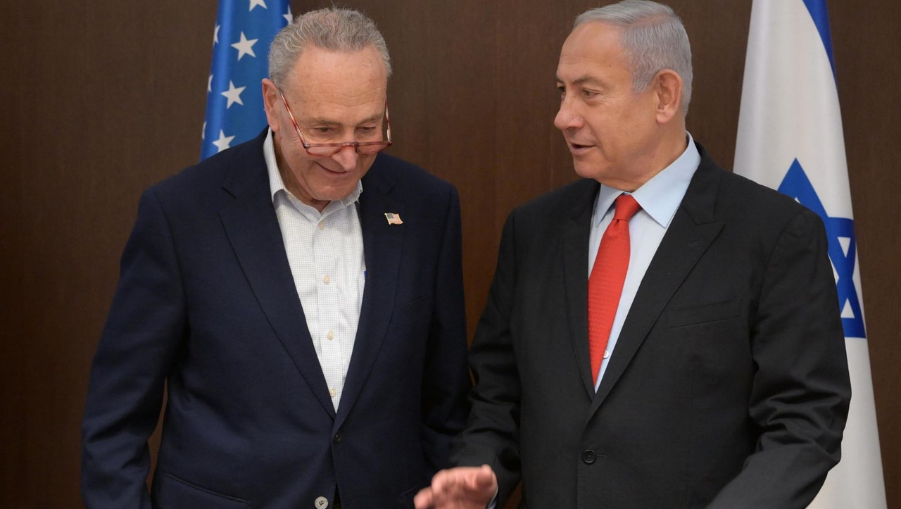 Chuck Schumer and Mitch McConnell visit Israel and meet with Netanyahu ...