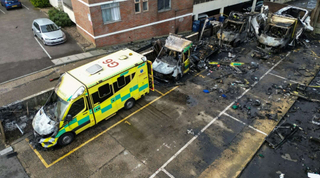 5th man charged in March arson of London's Hatzola ambulances – The Forward