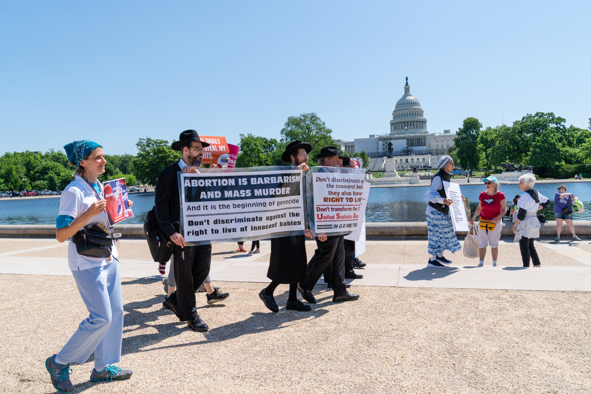 ‘Whose religious freedom?’: Scenes from a Jewish rally for abortion ...