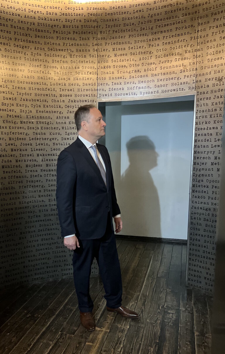 Doug Emhoff's Shoah remembrance trip, in photos – The Forward