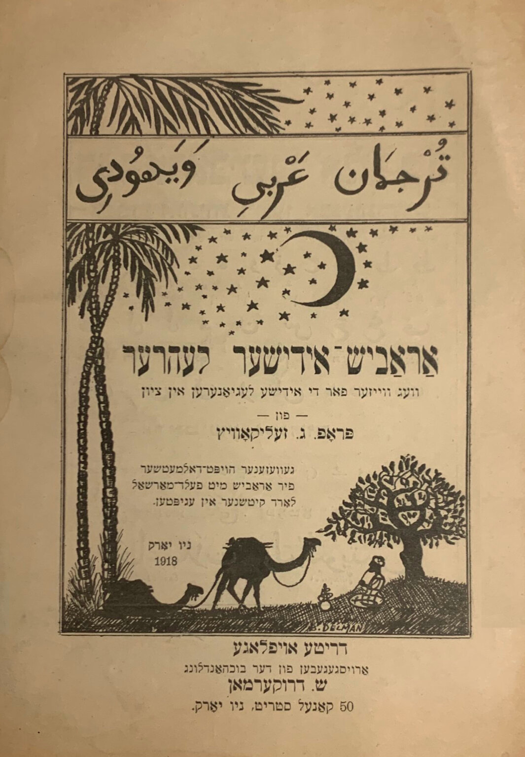 Believe it or not, there’s a Yiddish guide to Palestinian Arabic – The Forward