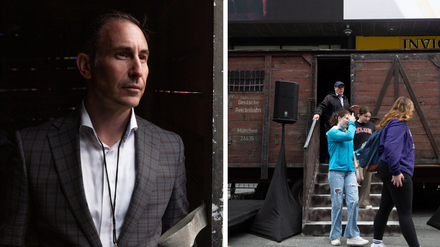 In Times Square, a Holocaust cattle car – The Forward