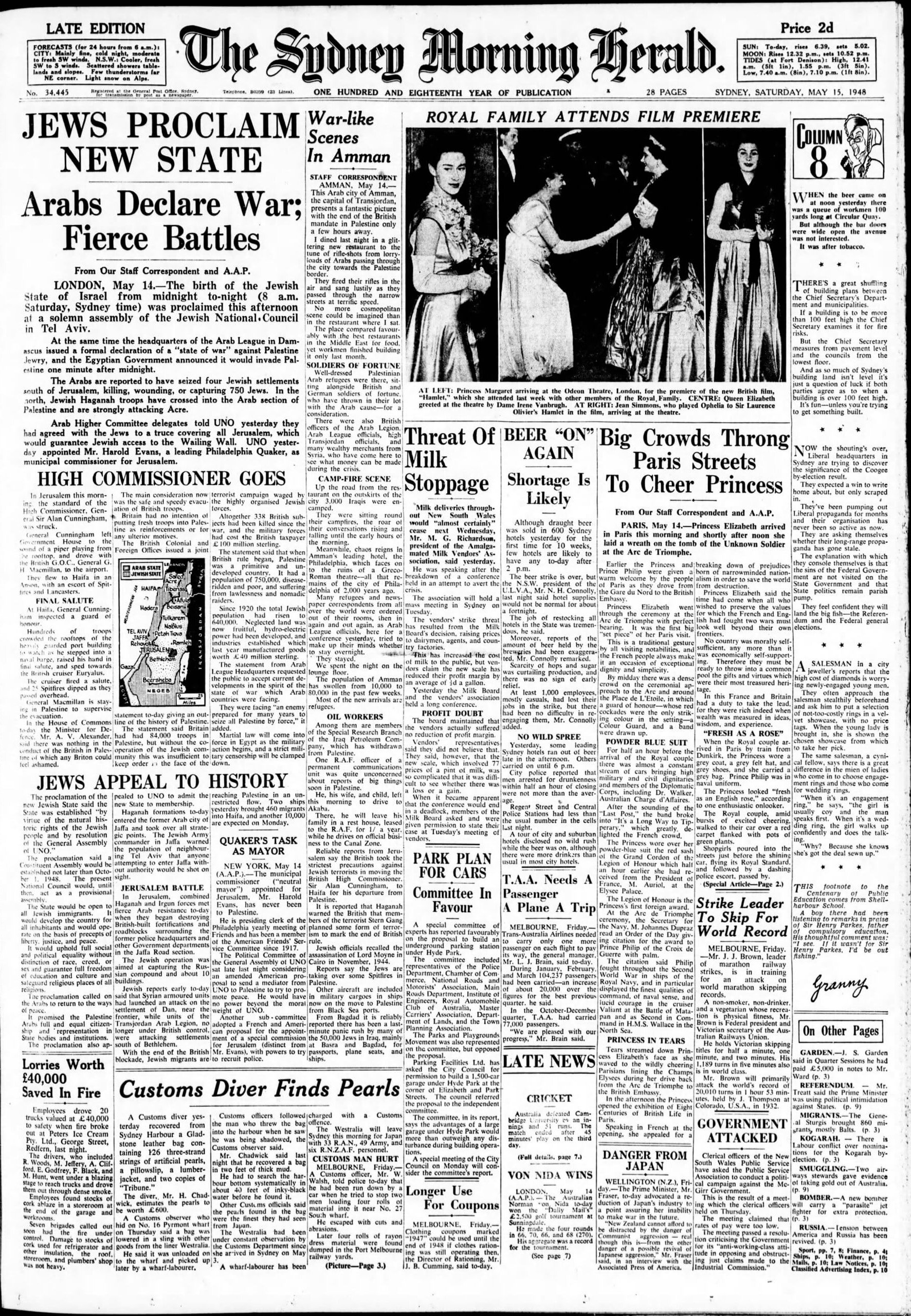 How the media covered Israel's independence day – The Forward