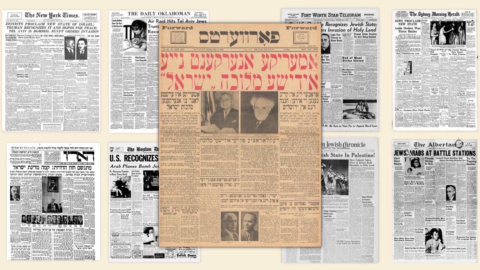 How the media covered Israel's independence day – The Forward