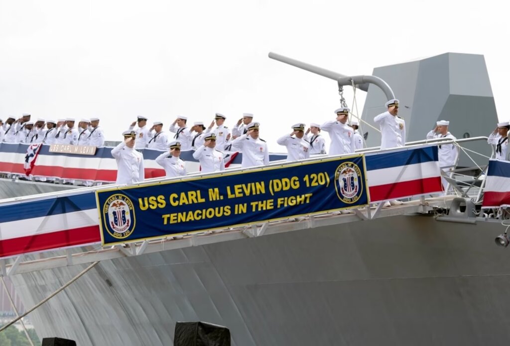 Navy launches ship named for late Jewish Sen. Carl Levin – The Forward