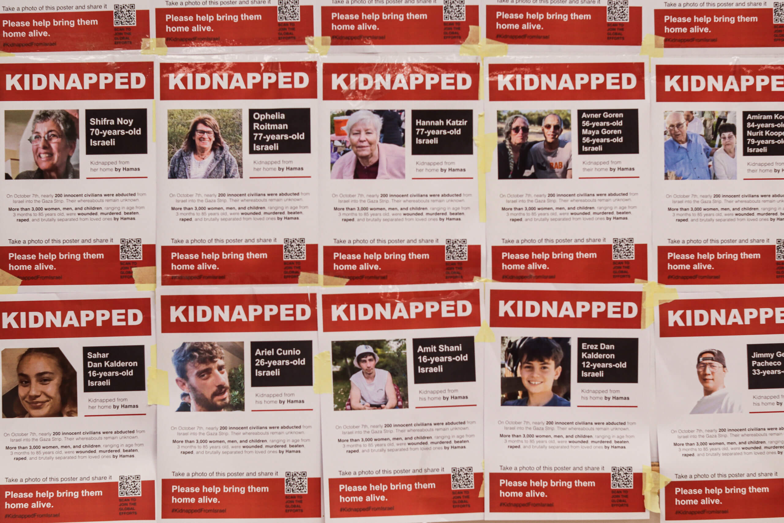 Tearing down posters of Israeli hostages isn't resistance – The Forward