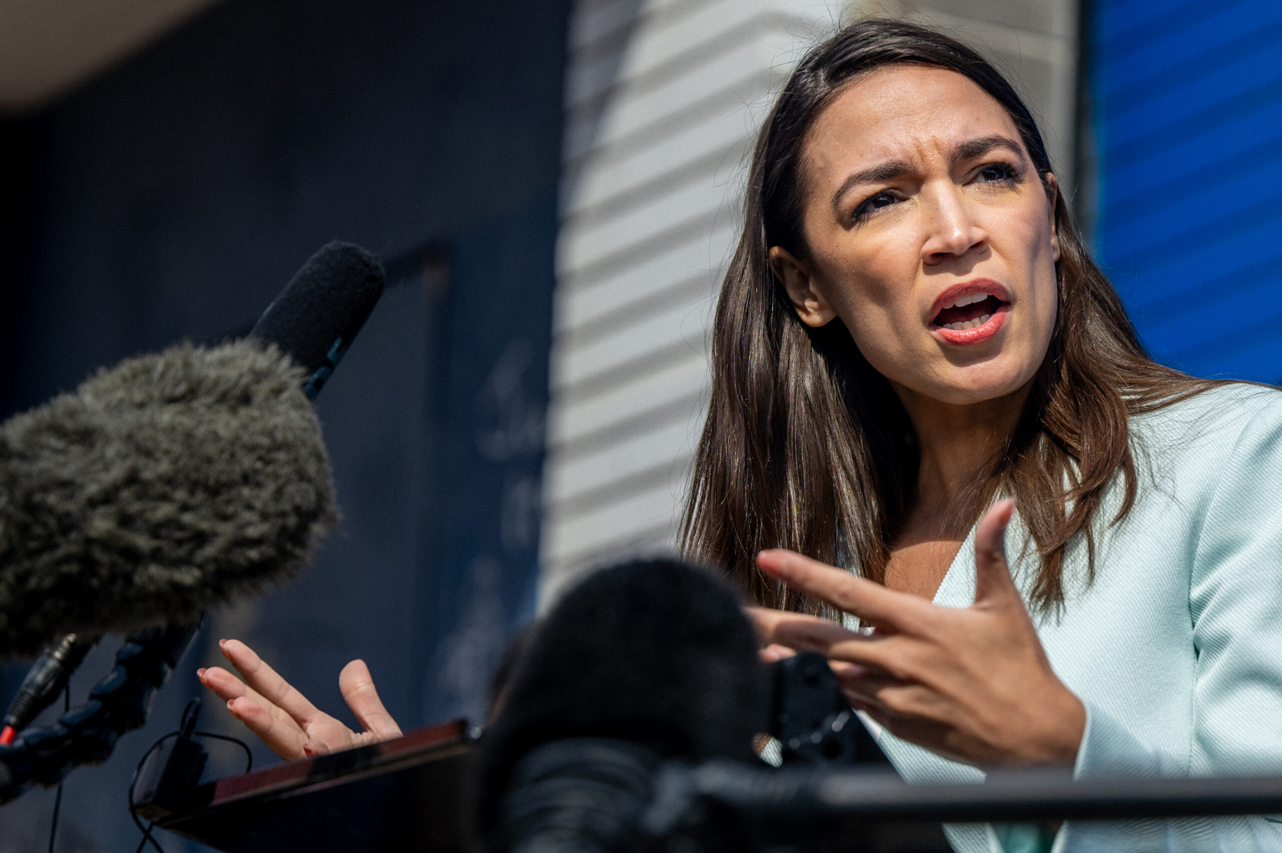 AOC faces backlash, vandalism after voting against cutting US aid from ...