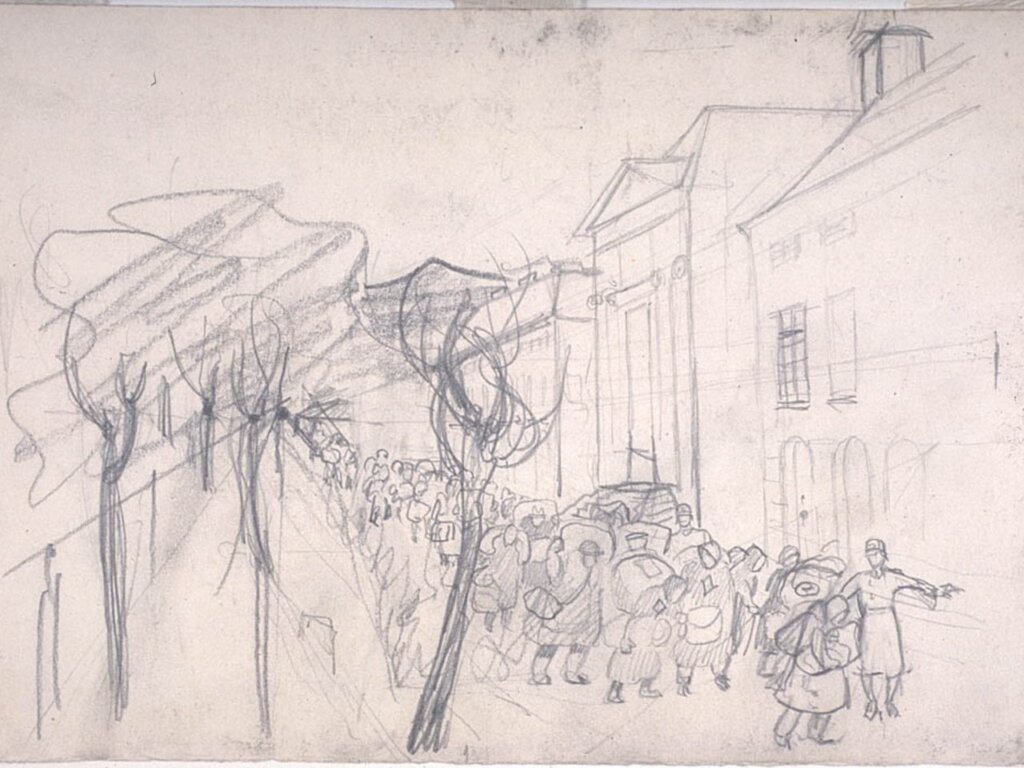 In concentration camps, Jews painted in secret, traded art for food ...