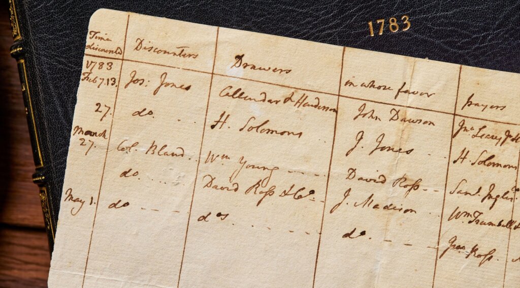 Rare document that shows contributions of Jewish financier to American ...