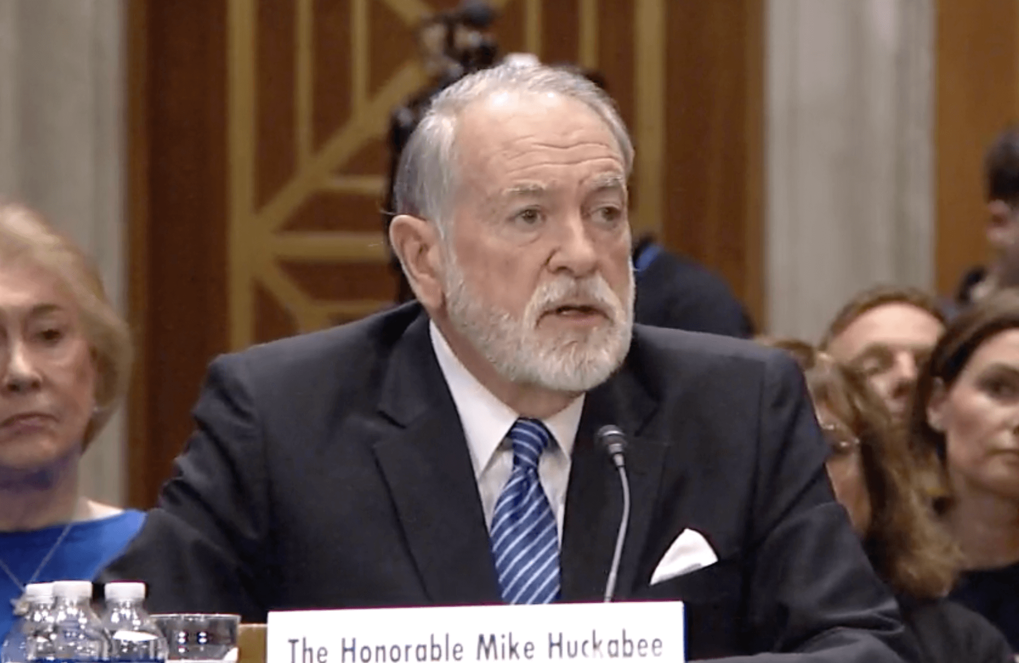 Mike Huckabee defends support for Israel at Senate hearing – The Forward