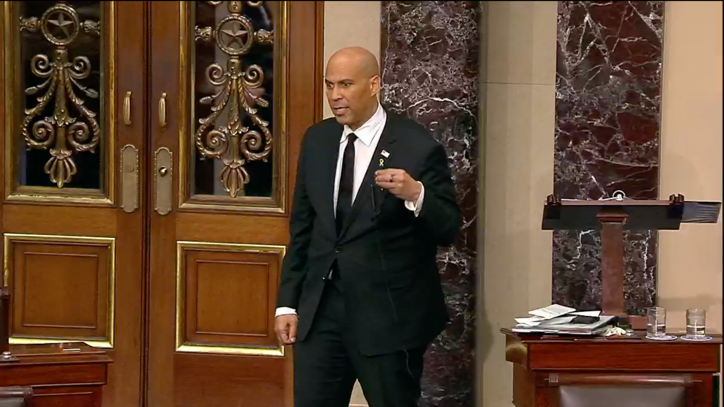 Cory Booker speaks Hebrew during record Senate speech – The Forward