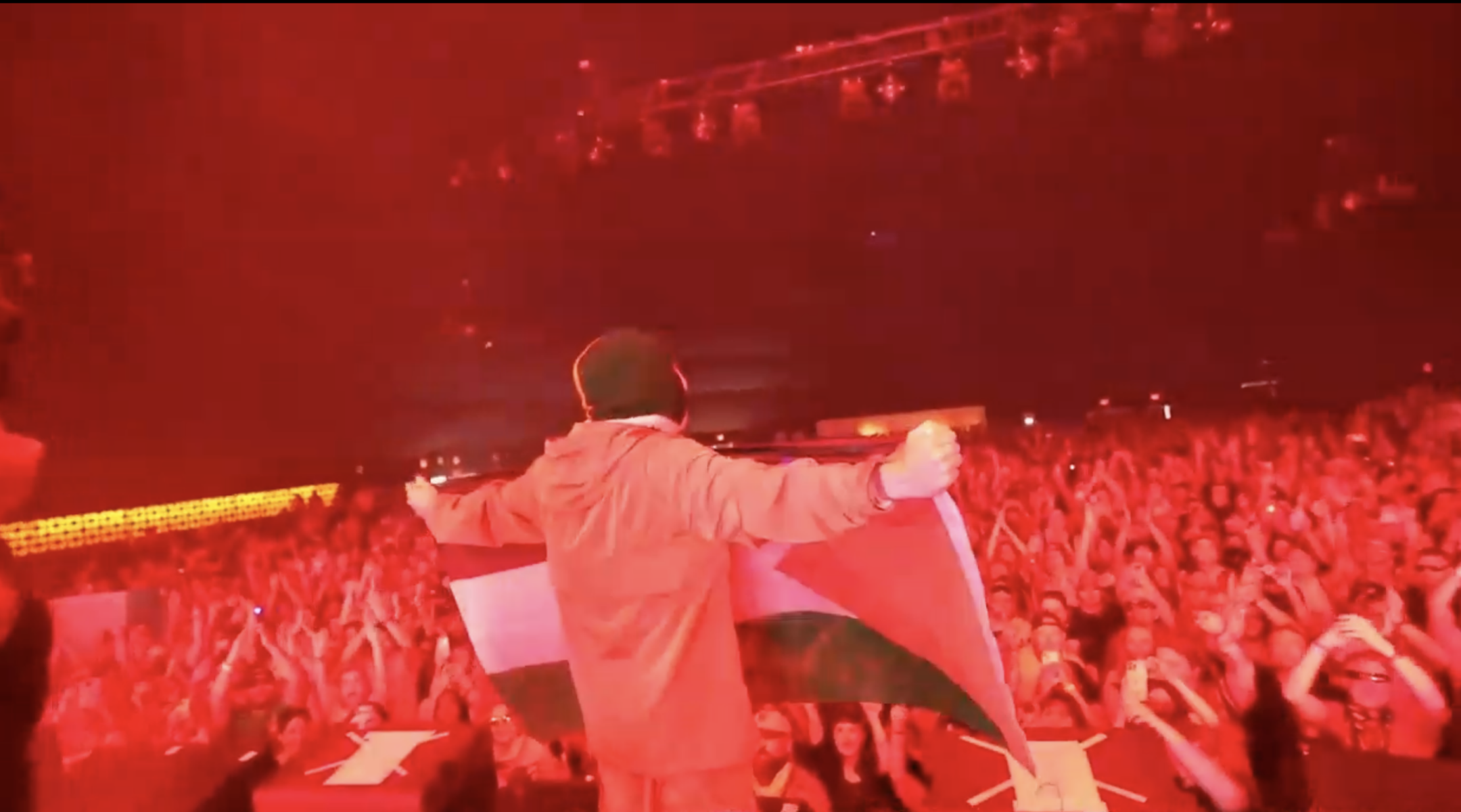 ‘F–k Israel’ message displayed at Coachella music festival and streamed ...